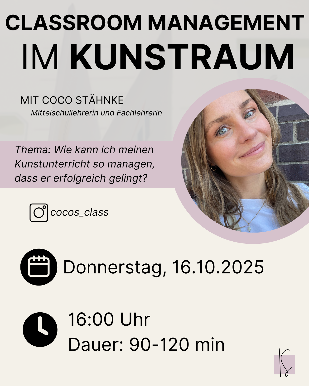 Okt 2025 / Classroom Management im Kunstraum | Coco Stähnke ...